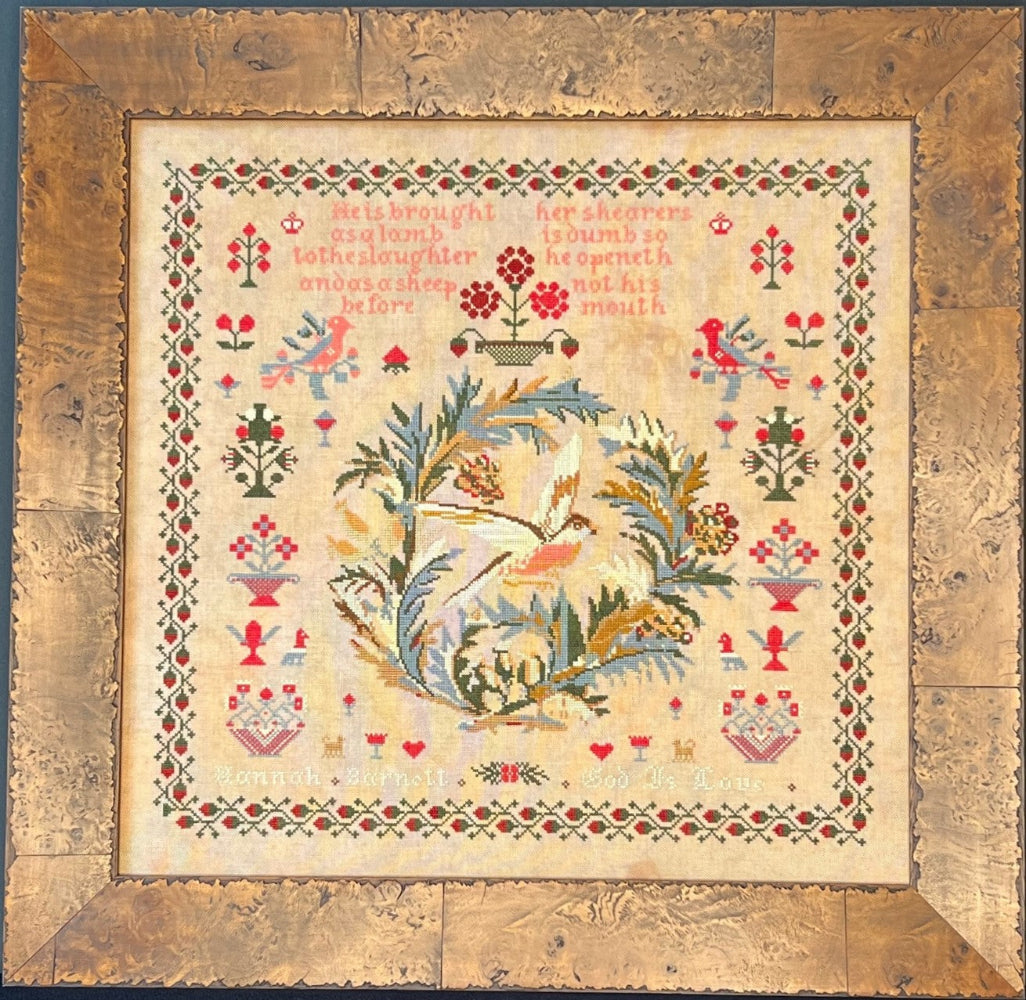 Hannah Barnett 1859 Sampler by Queenstown Sampler Designs - Pre-Order ...