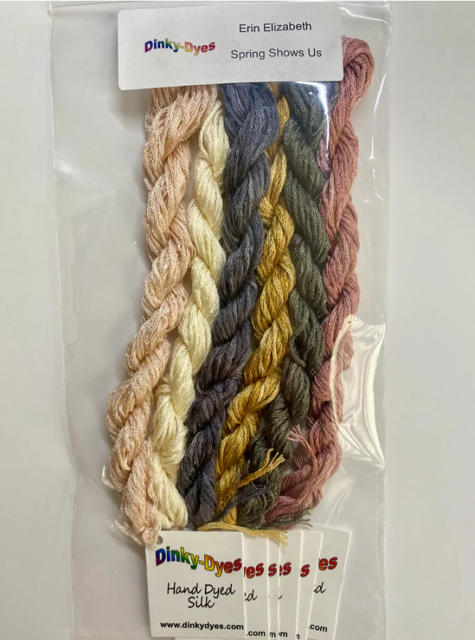 Spring Shows Us Silk Thread Pack by Dinky Dyes – Summer Kitchen Threads